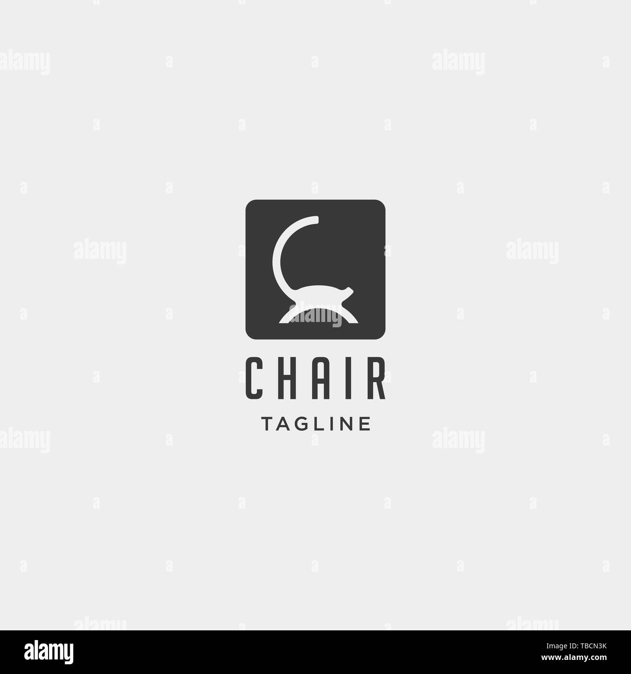 chair logo design vector icon illustration icon element isolated Stock ...