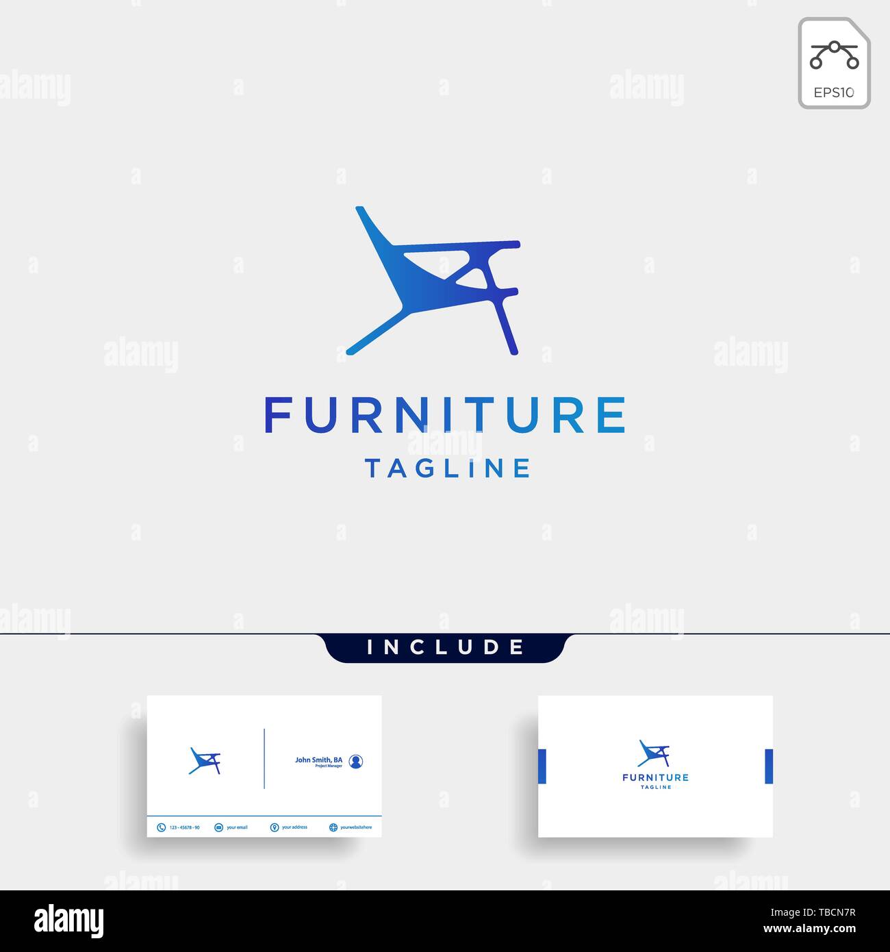 chair logo design vector icon illustration icon element isolated Stock ...