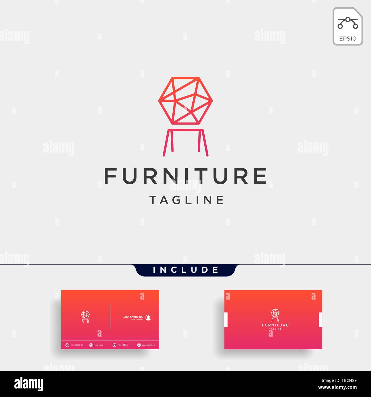 chair logo design vector icon illustration icon element isolated Stock ...