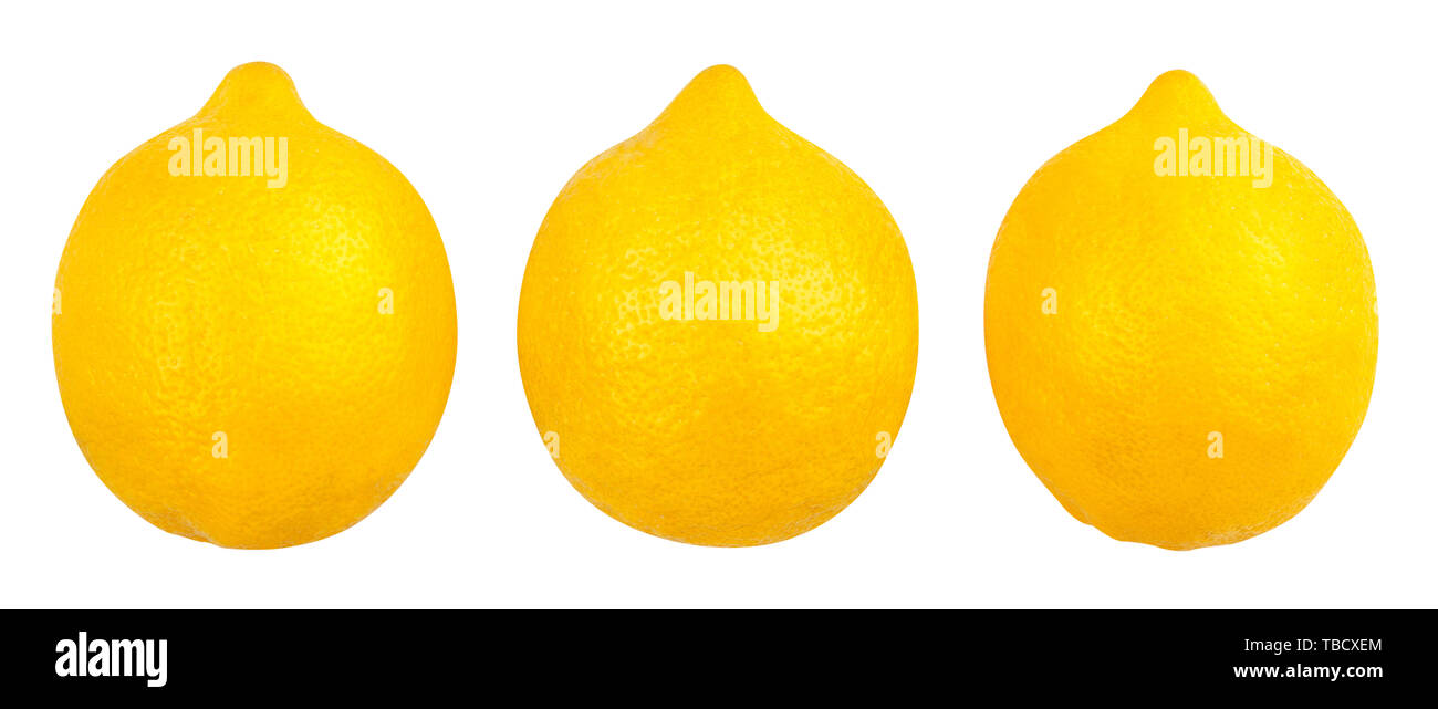 lemon path isolated on white Stock Photo - Alamy