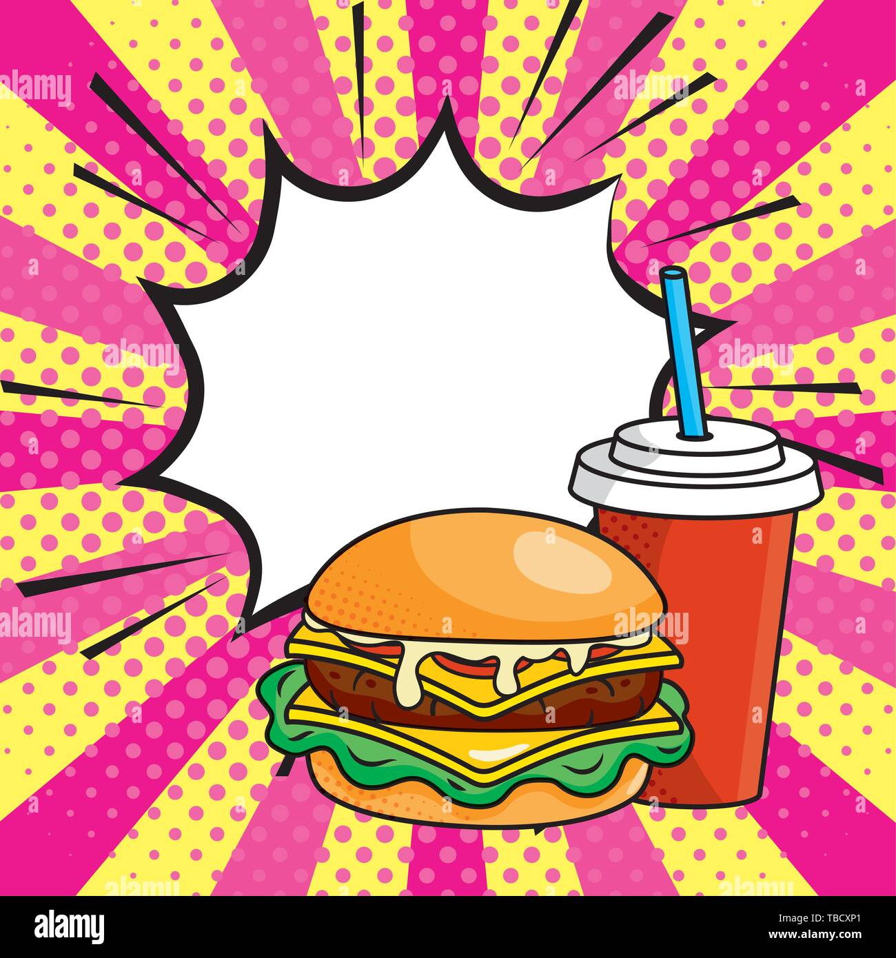 Pop Art Hamburger