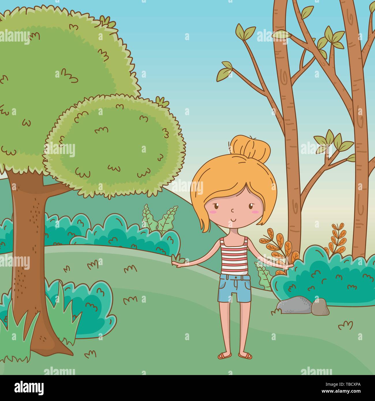 happy girl enjoying summer time, vacation leisure and relax outdoor ...