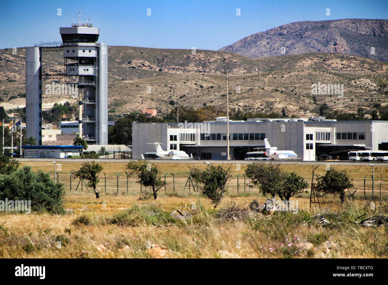 El Altet, Elche, Alicante, Spain- May 30, 2019: Panoramic view of the ...