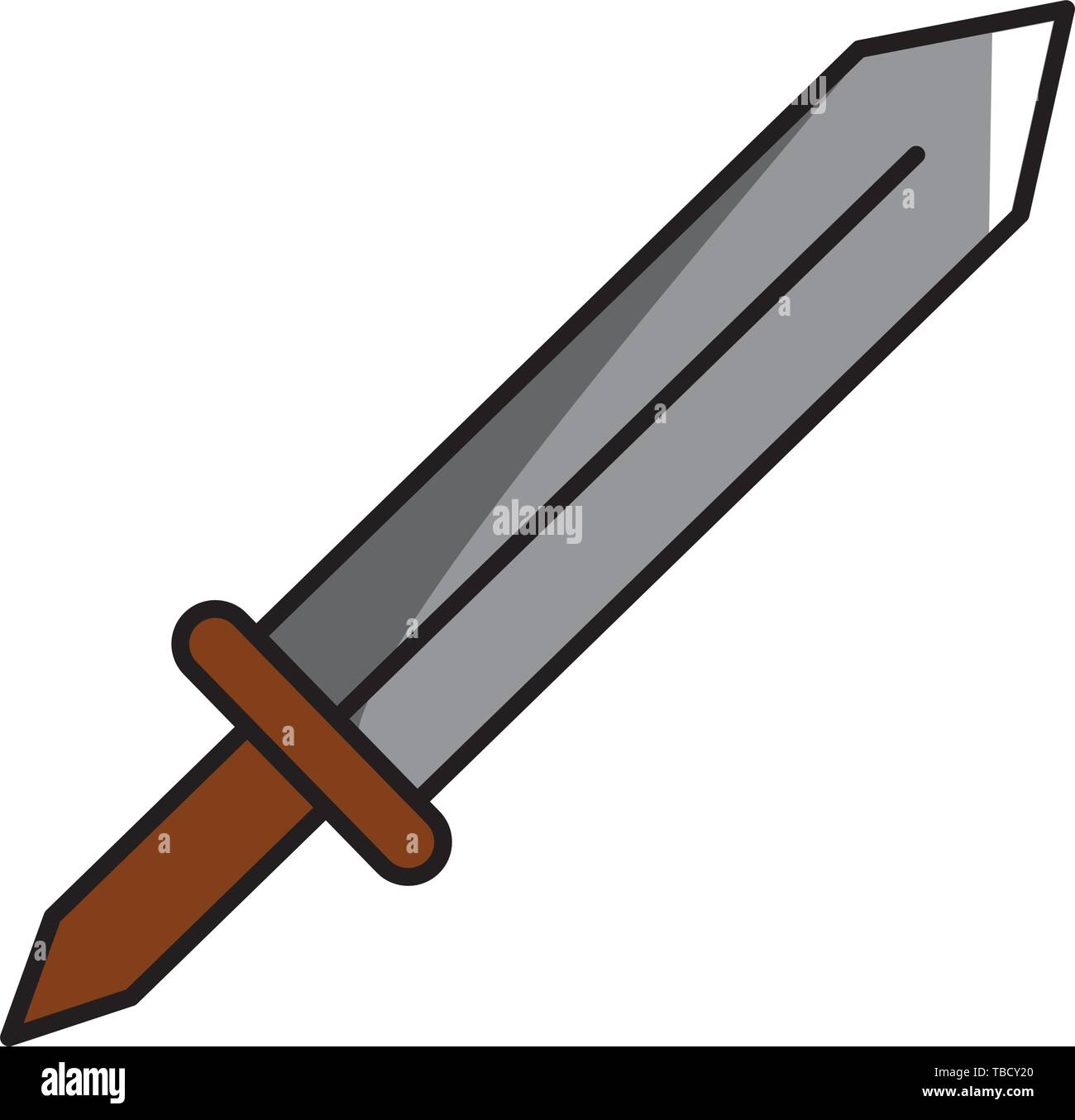 Medieval sword design, Knight blade weapon war ancient sharp and fight ...