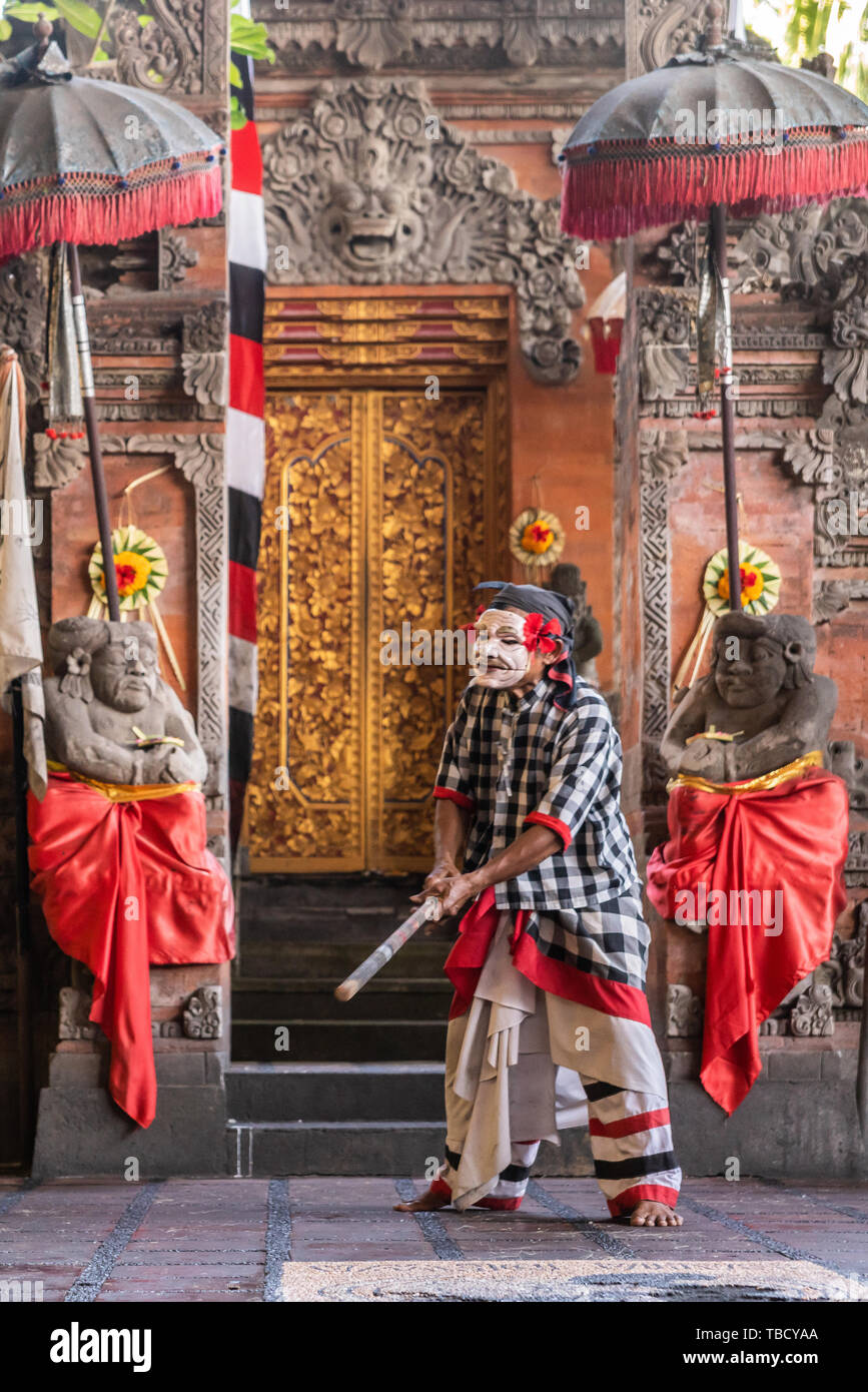 Banjar Gelulung, Bali, Indonesia - February 26, 2019: Mas Village. Play ...