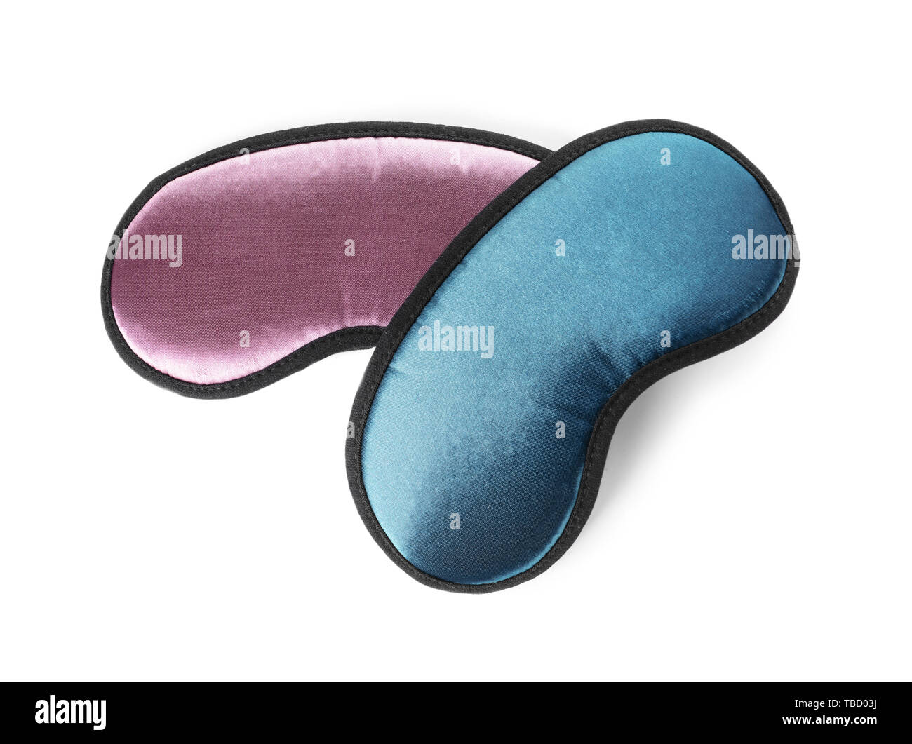 Sleep masks on white background Stock Photo - Alamy