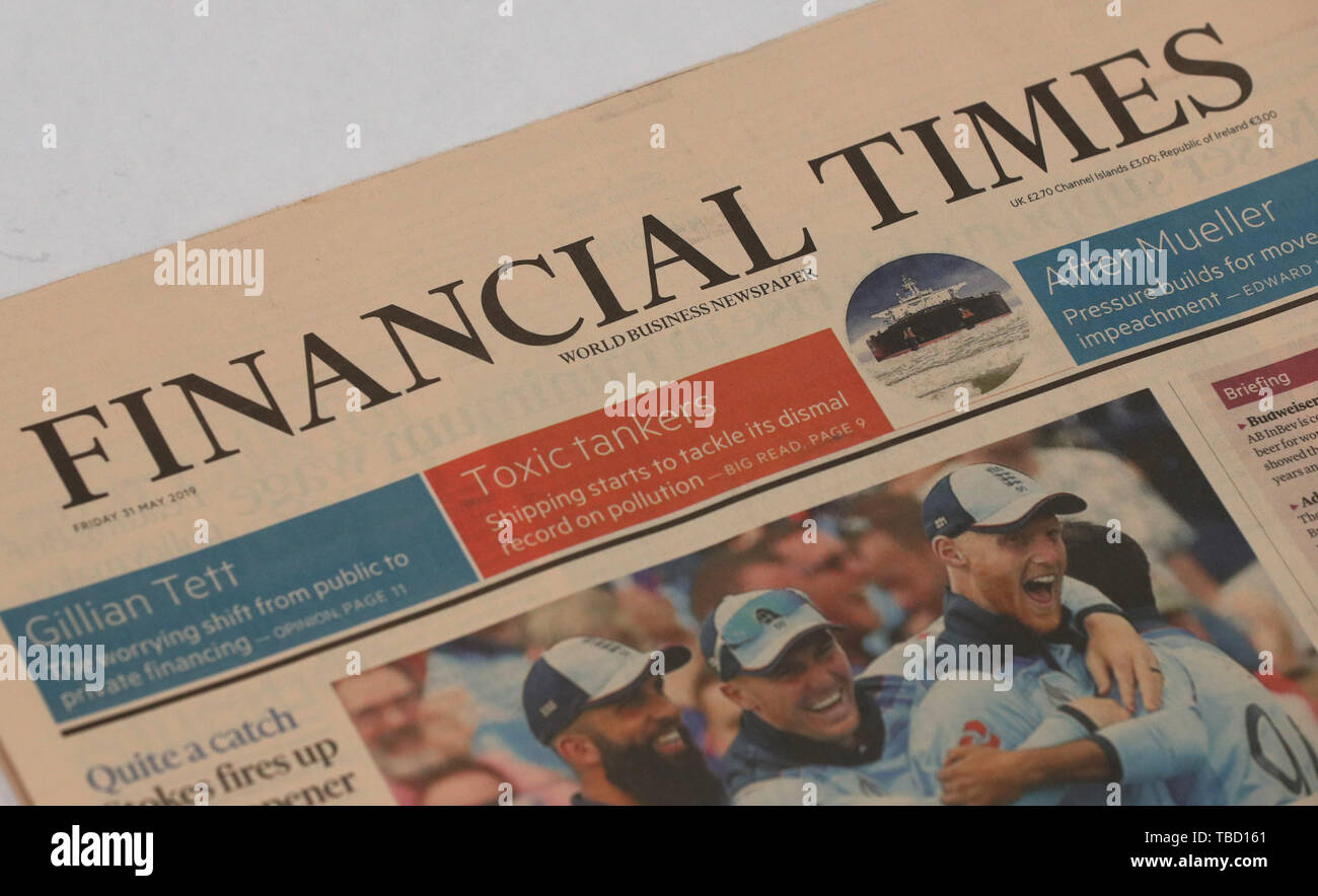 The financial times masthead hi-res stock photography and images - Alamy