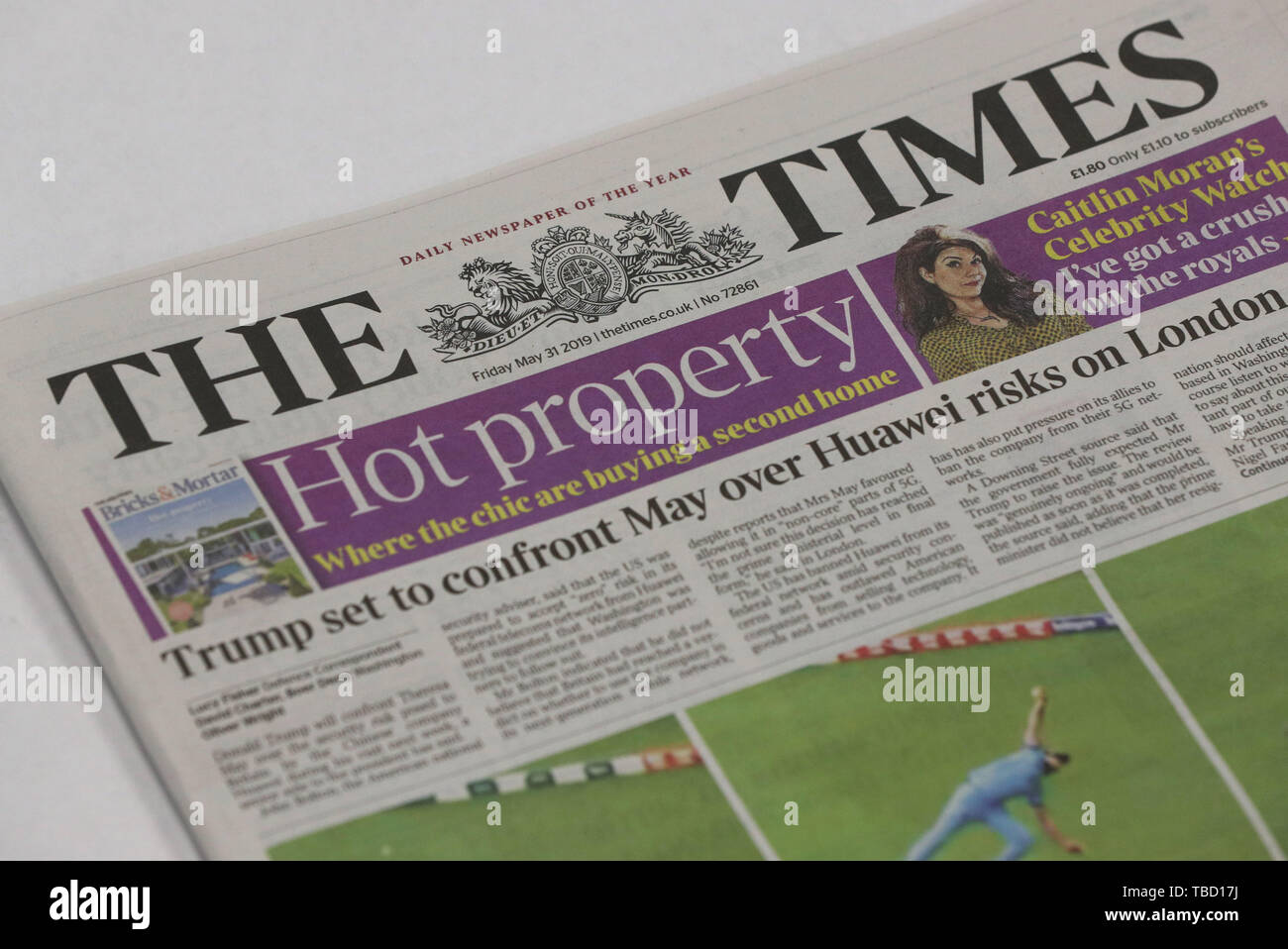 The Times Masthead Stock Photo - Alamy