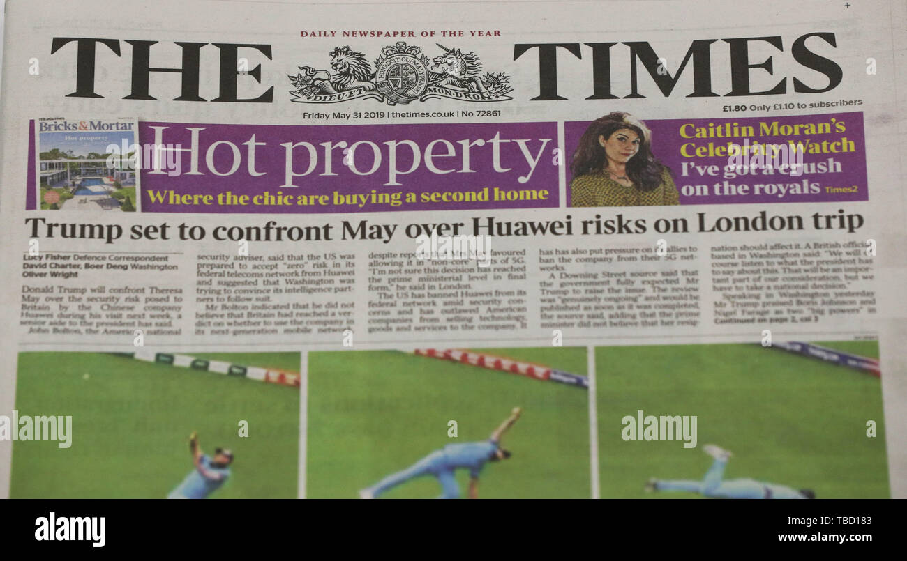 The Times Masthead Stock Photo - Alamy