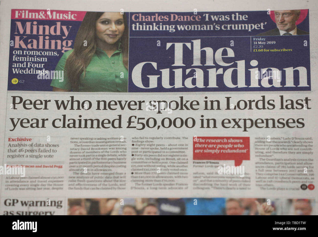 The Guardian Masthead Stock Photo - Alamy