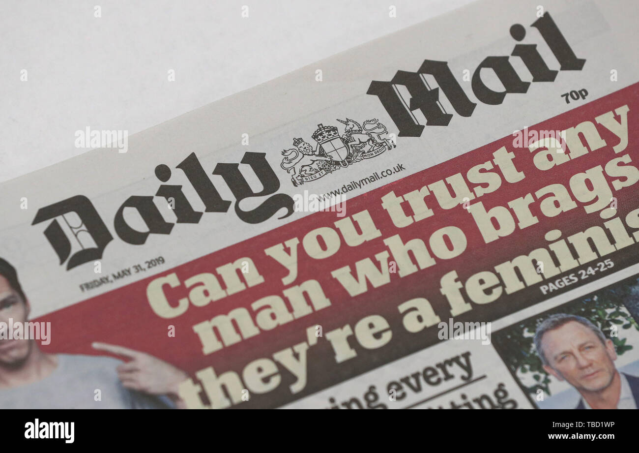 The Daily Mail Masthead Stock Photo - Alamy