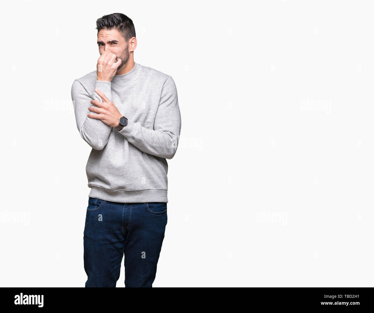 Smelling finger Cut Out Stock Images & Pictures - Alamy