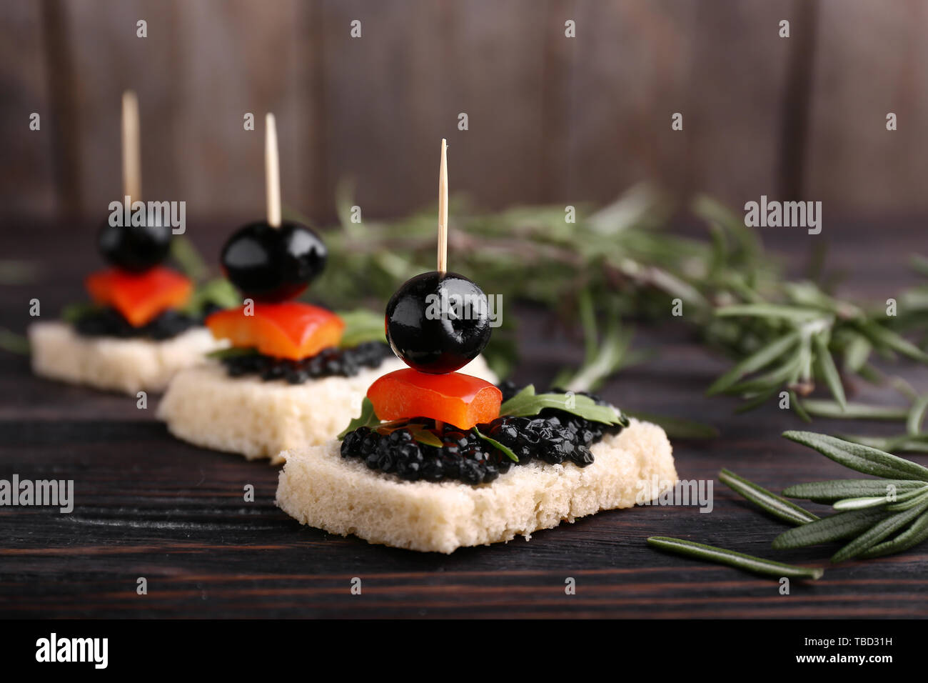 Canapes on the table hi-res stock photography and images - Alamy