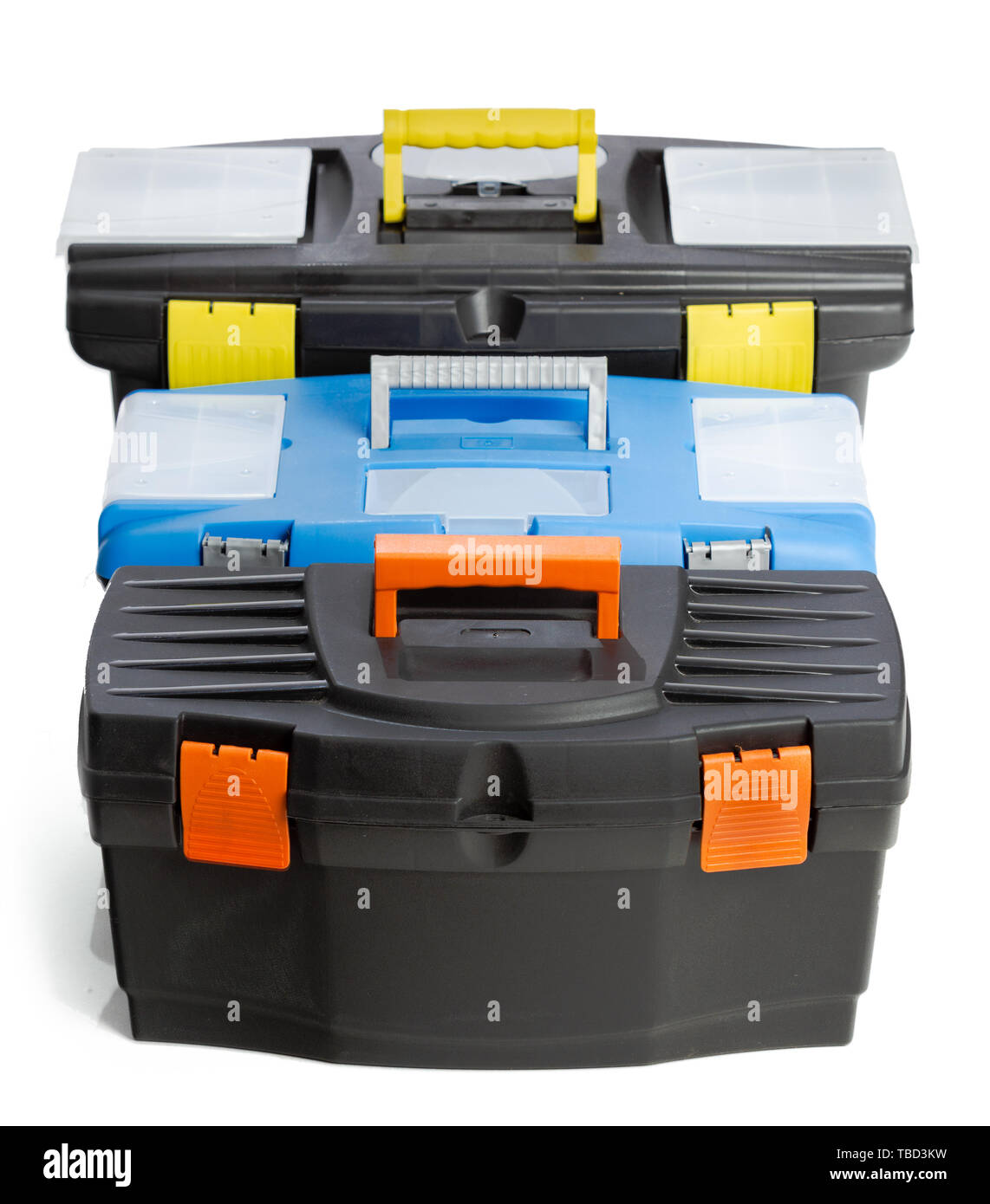 Toolkit box isolated on the white background Stock Photo - Alamy