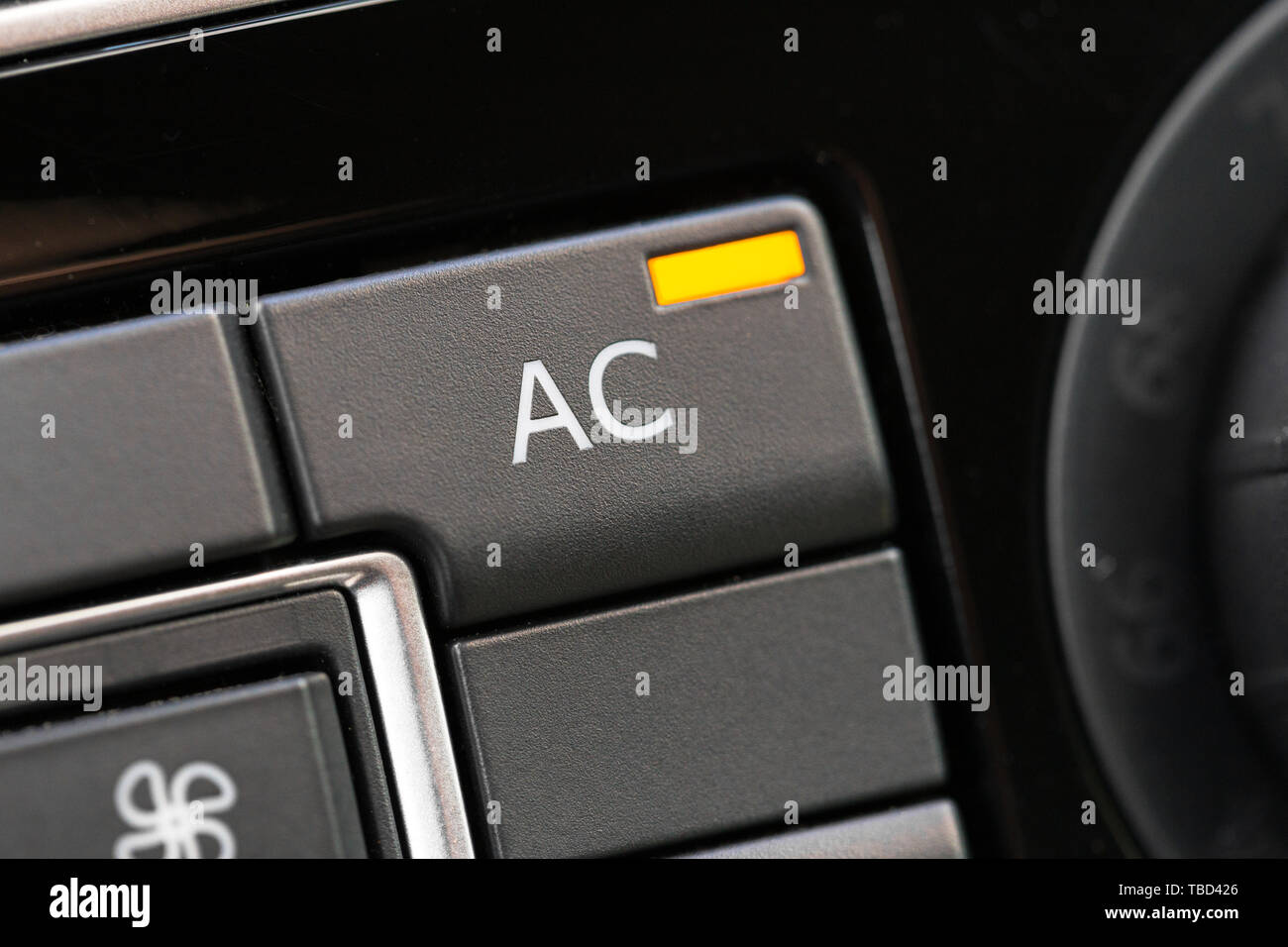 Climate control unit in the new car Stock Photo - Alamy