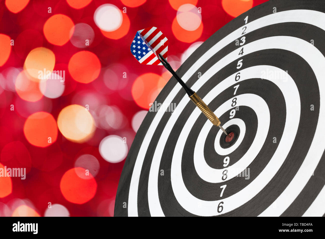 Success hitting target, aim goal achievement concept Stock Photo - Alamy
