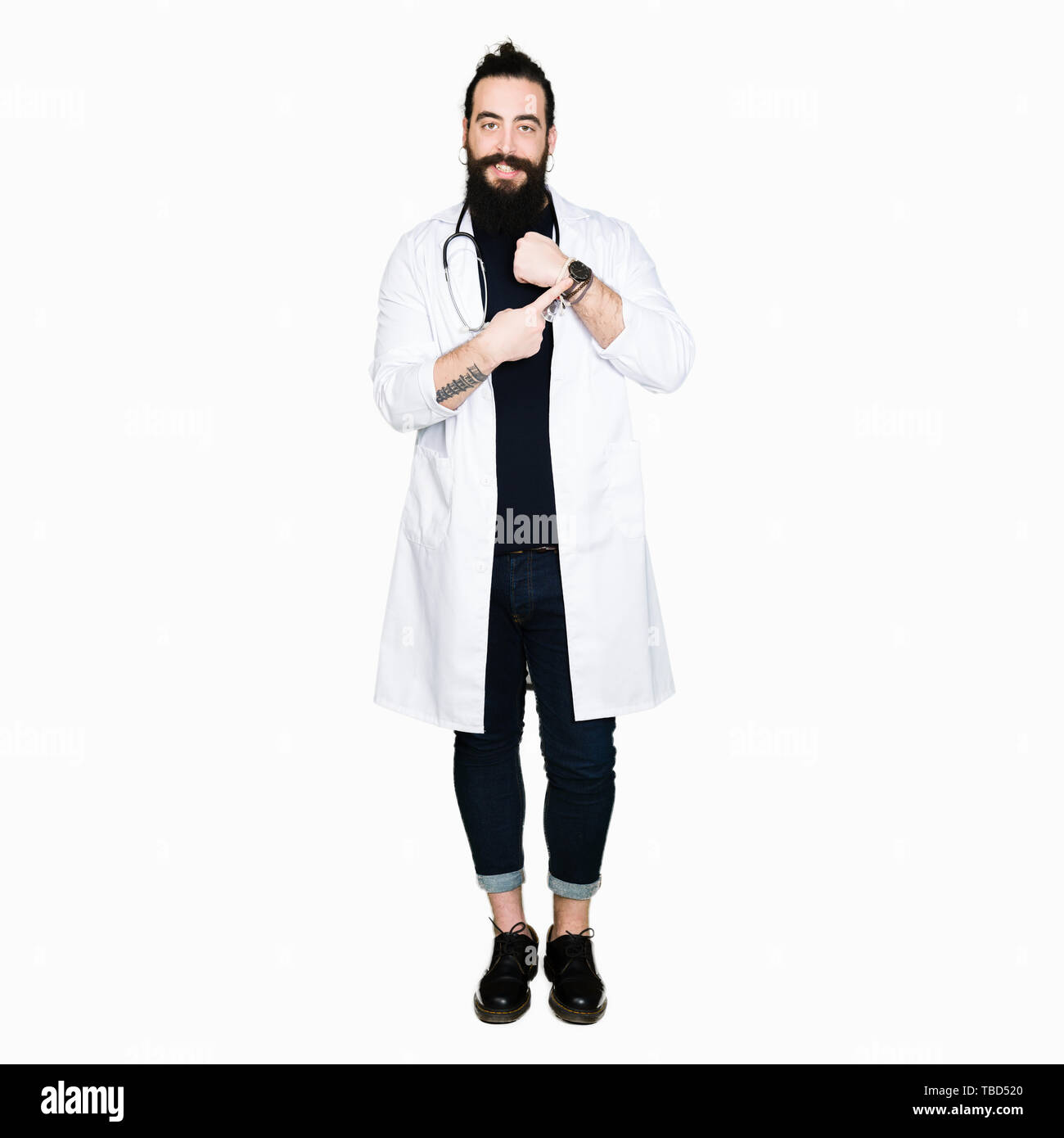Angry pointing doctor Cut Out Stock Images & Pictures - Alamy