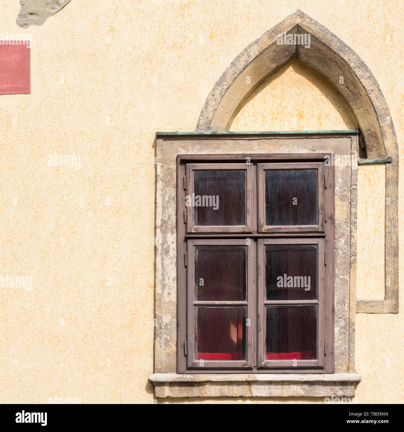 Renovated Medieval house 15th century window with 14th century gothic ...