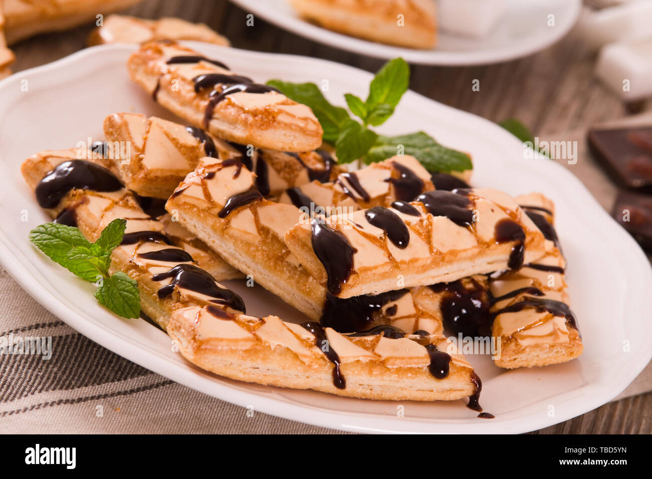 Puff pastry cookies Stock Photo - Alamy