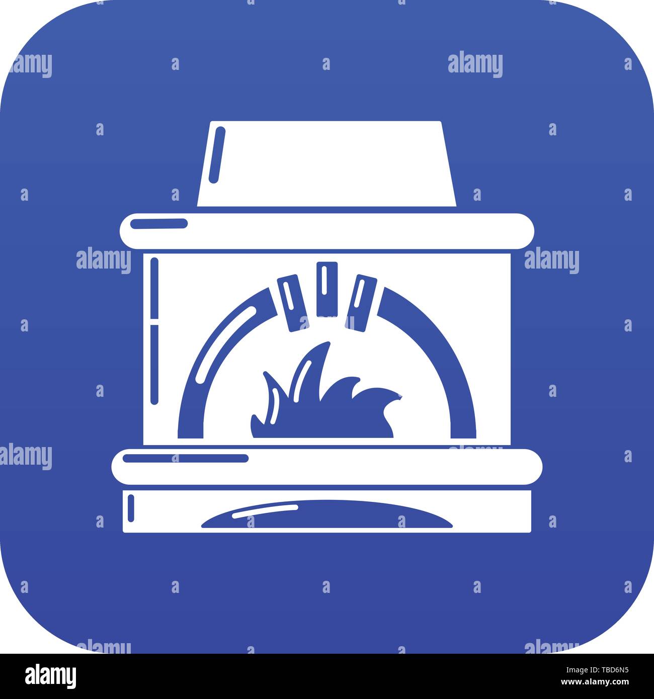 Blast furnace icon blue vector Stock Vector Image & Art - Alamy