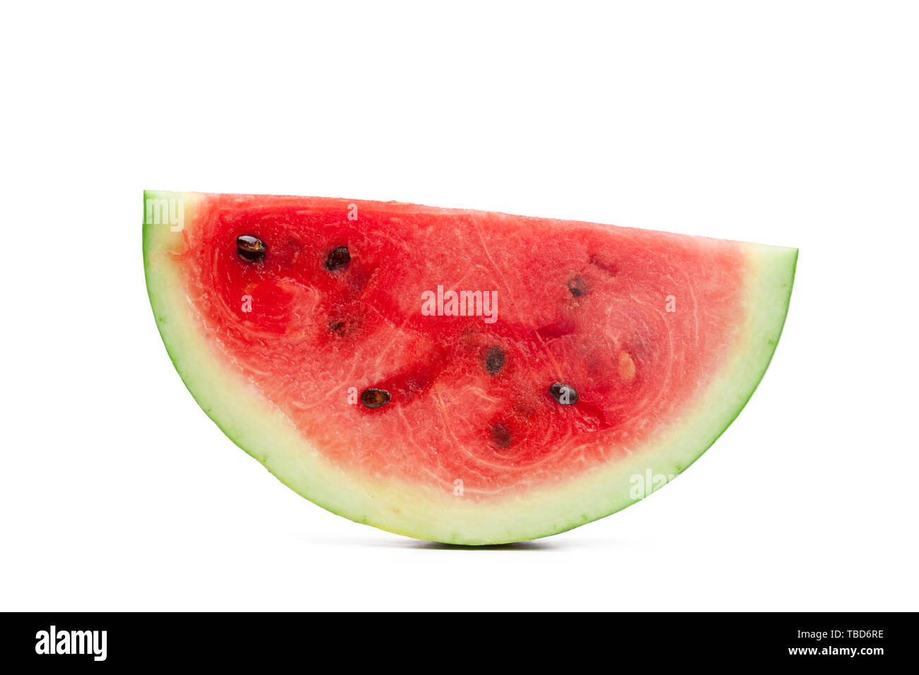 Slice of watermelon on white background Stock Photo - Alamy