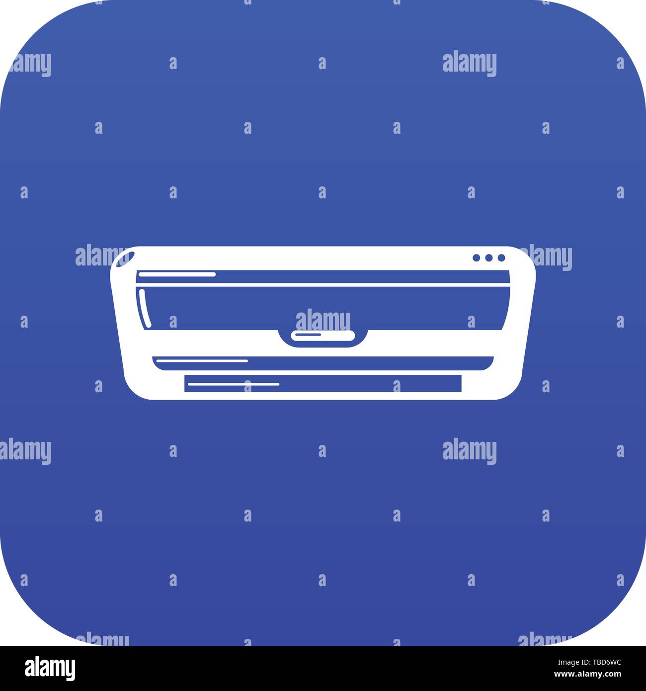 Split system icon blue Stock Vector Images - Alamy