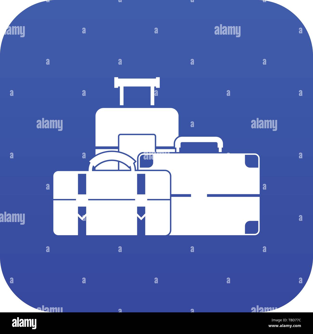 Baggage icon digital blue Stock Vector Image & Art - Alamy