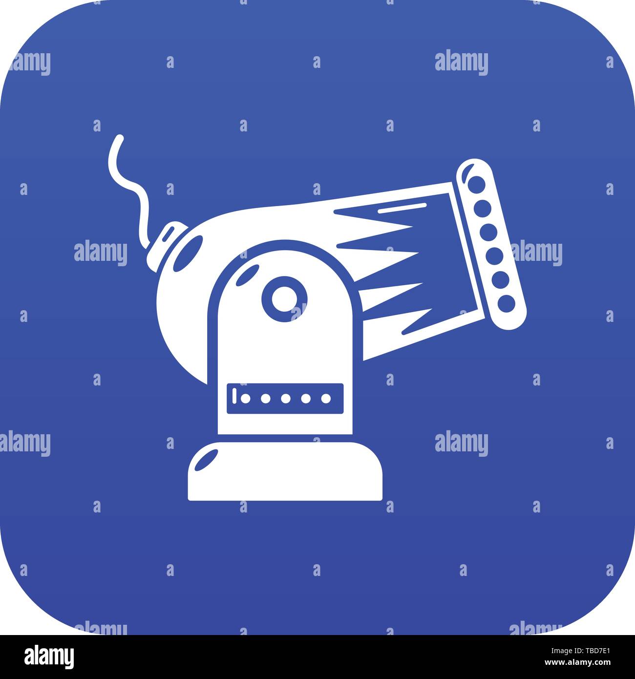 Cannon icon blue vector Stock Vector Image & Art - Alamy