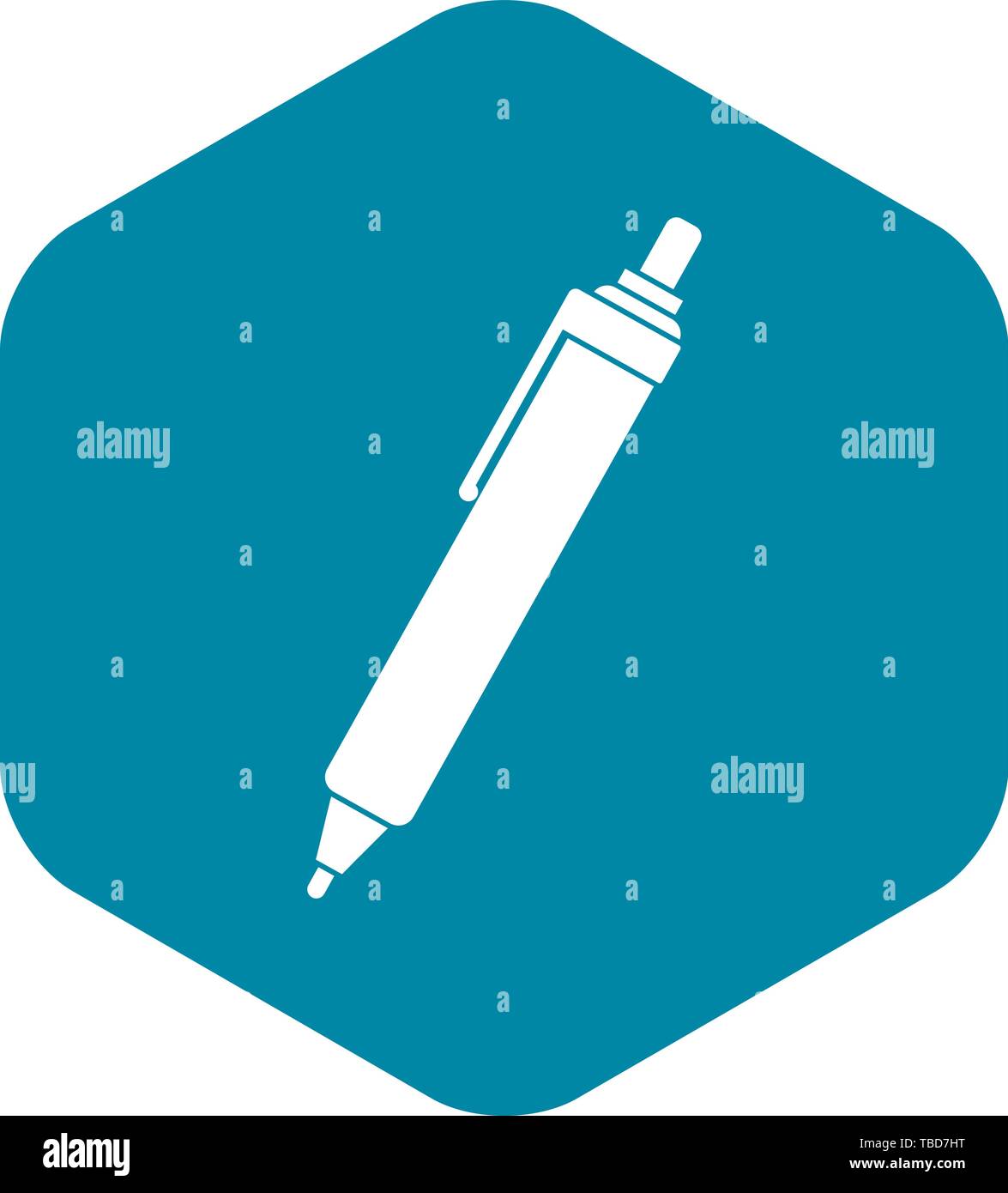 Pen icon simple Stock Vector Image & Art - Alamy