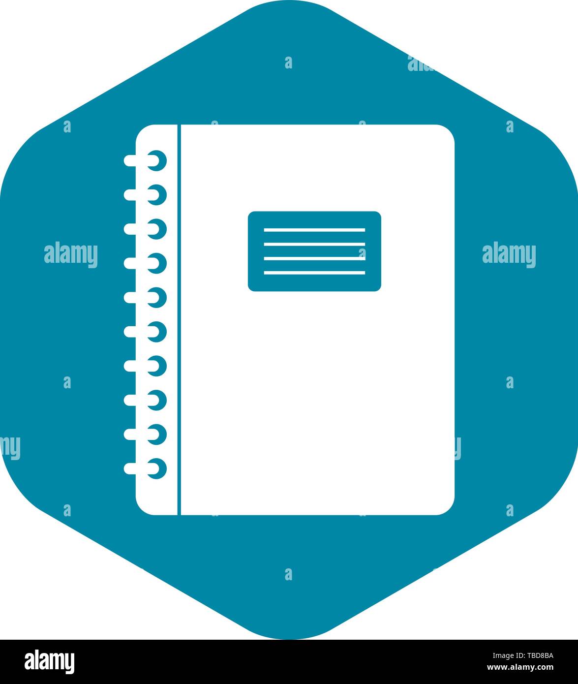 Spiral notepad icon simple Stock Vector Image & Art - Alamy
