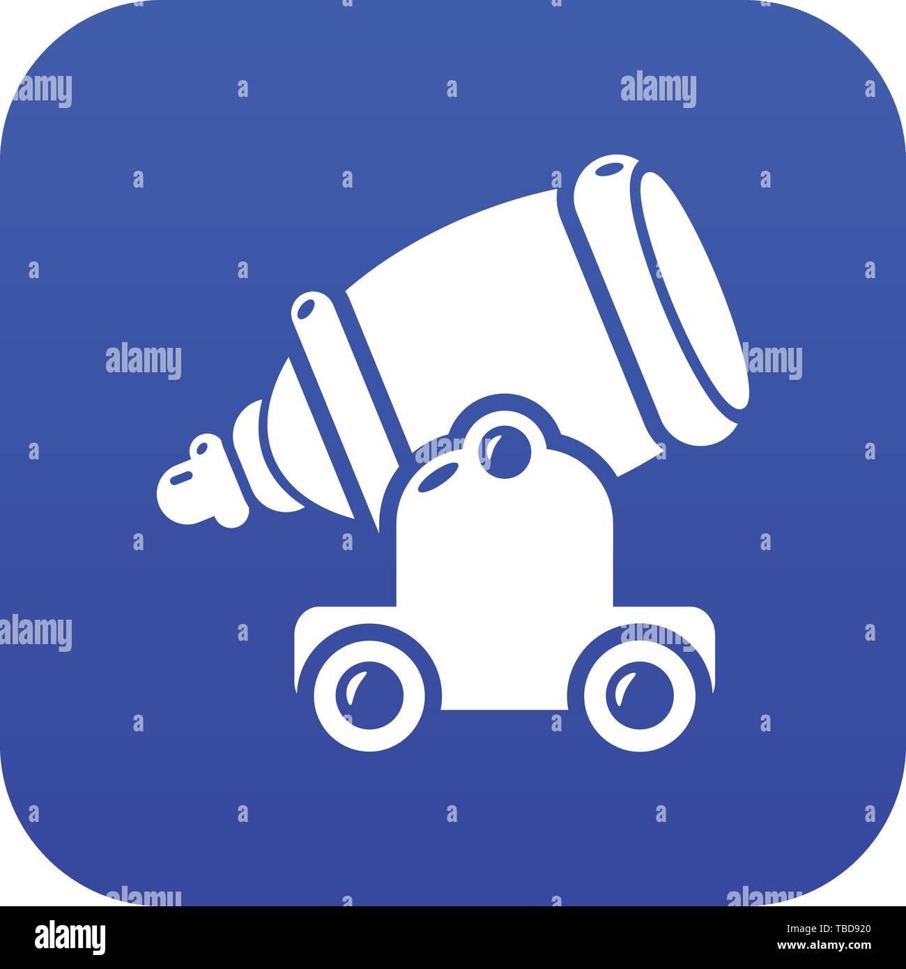 Ancient cannon icon blue vector Stock Vector Image & Art - Alamy