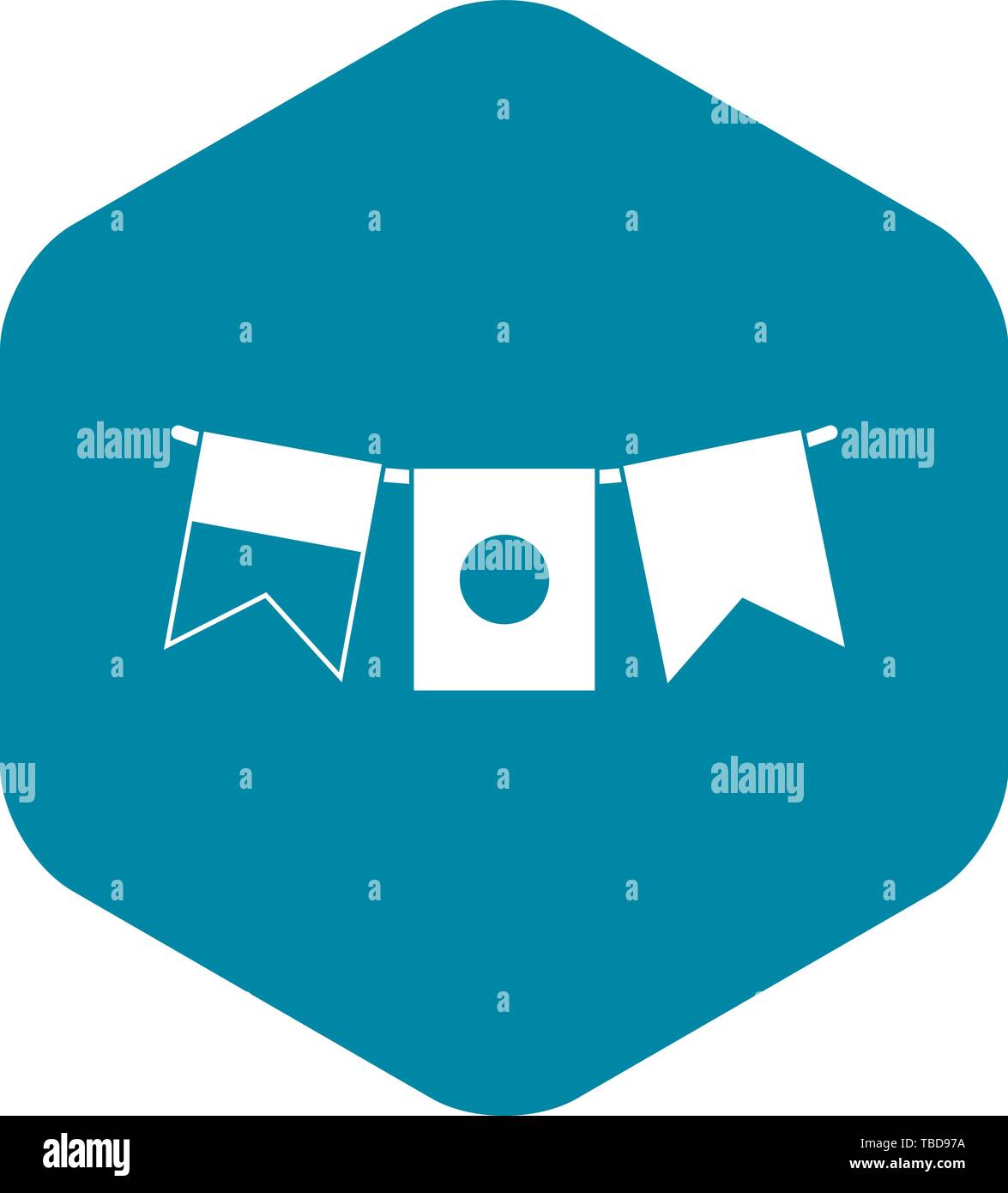Flags icon simple Stock Vector Image & Art - Alamy