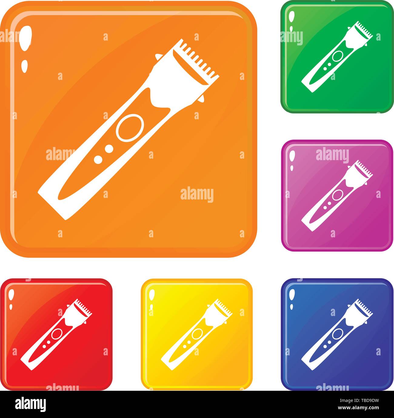 Clipper icons set vector color Stock Vector Image & Art - Alamy