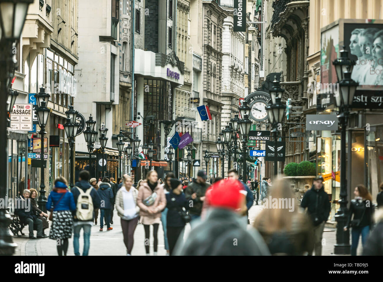 BUDAPEST, HUNGARY - 24 August, 2018: It's one of the main famous ...