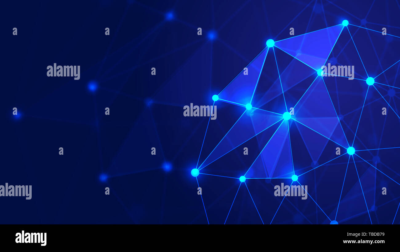 Point line link abstract network technology background Stock Photo - Alamy