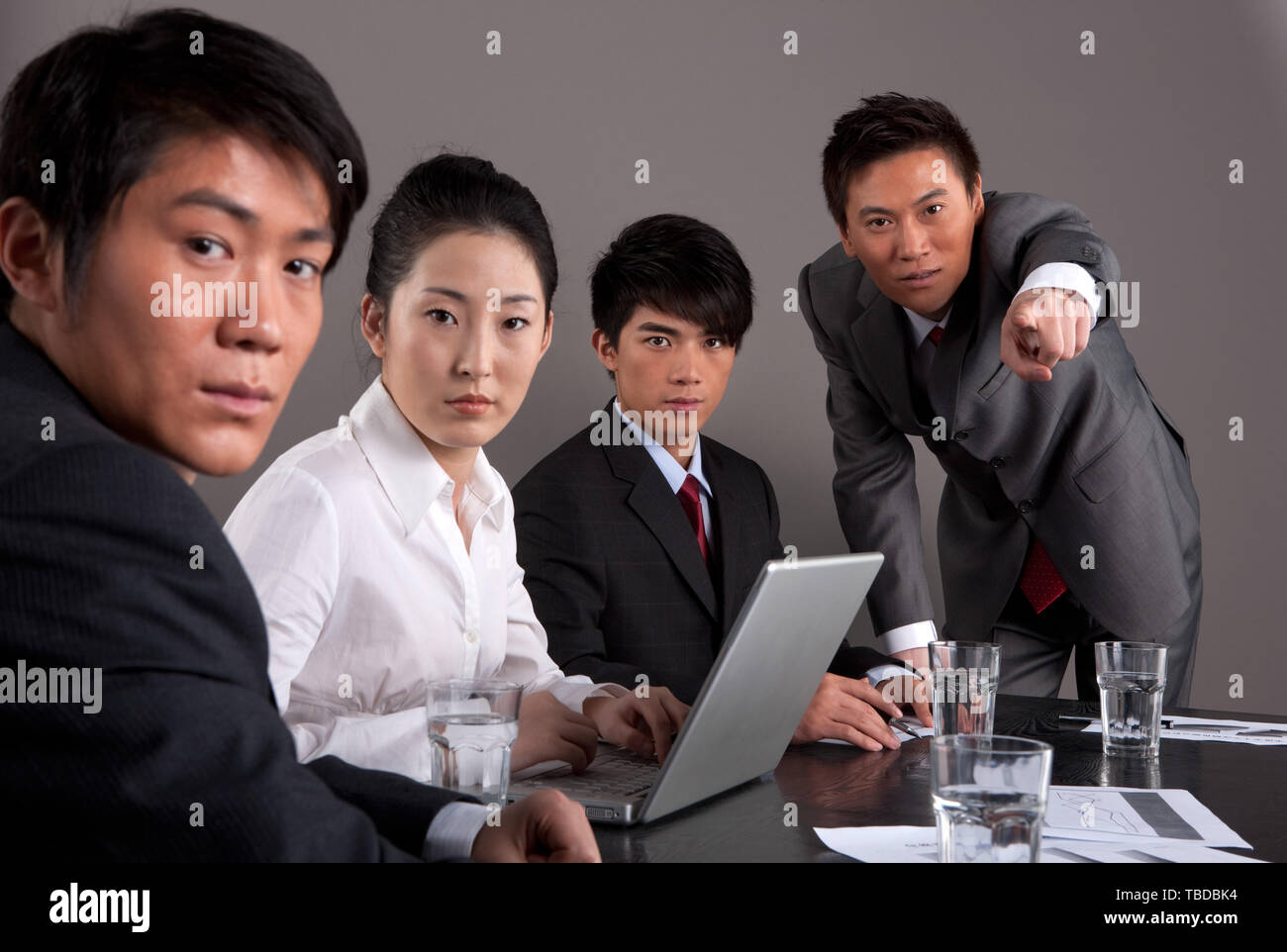 A team is meeting in a conference room Stock Photo - Alamy