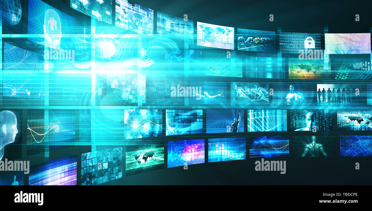 Science Technology Innovation as a Abstract Background Stock Photo - Alamy