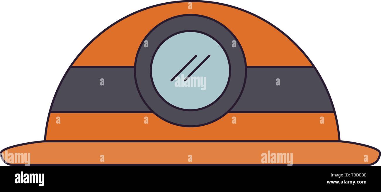 Worker helmet with light Stock Vector Image & Art - Alamy