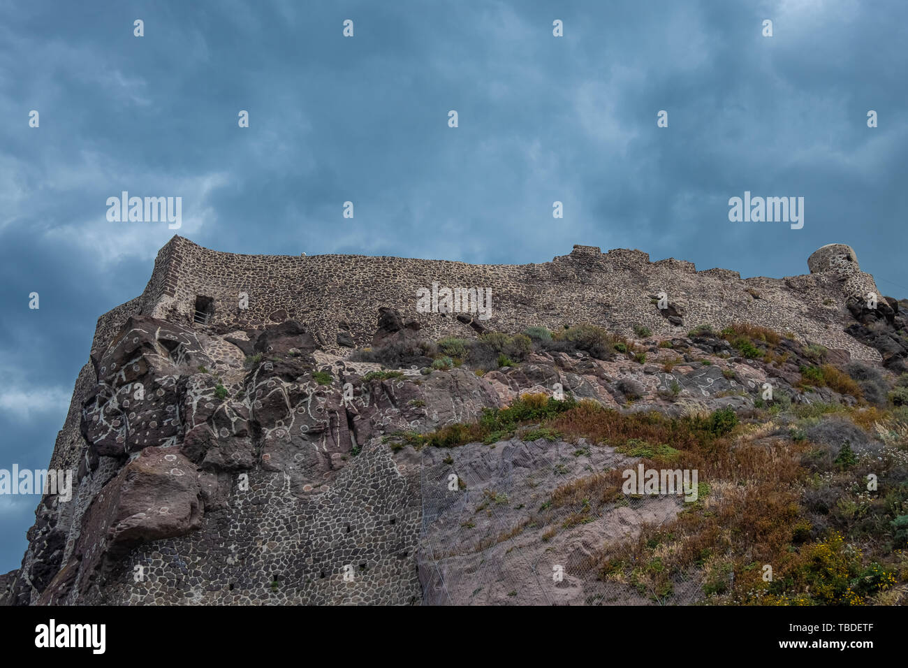 Castle of Castelsardo, a gorgeous medieval village on a promontory in ...