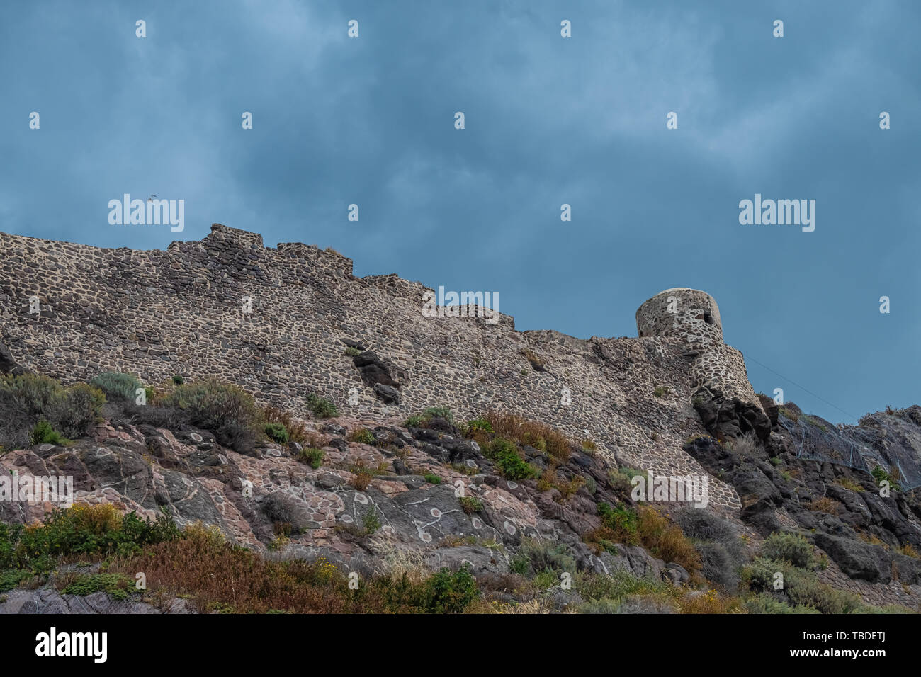Castle of Castelsardo, a gorgeous medieval village on a promontory in ...