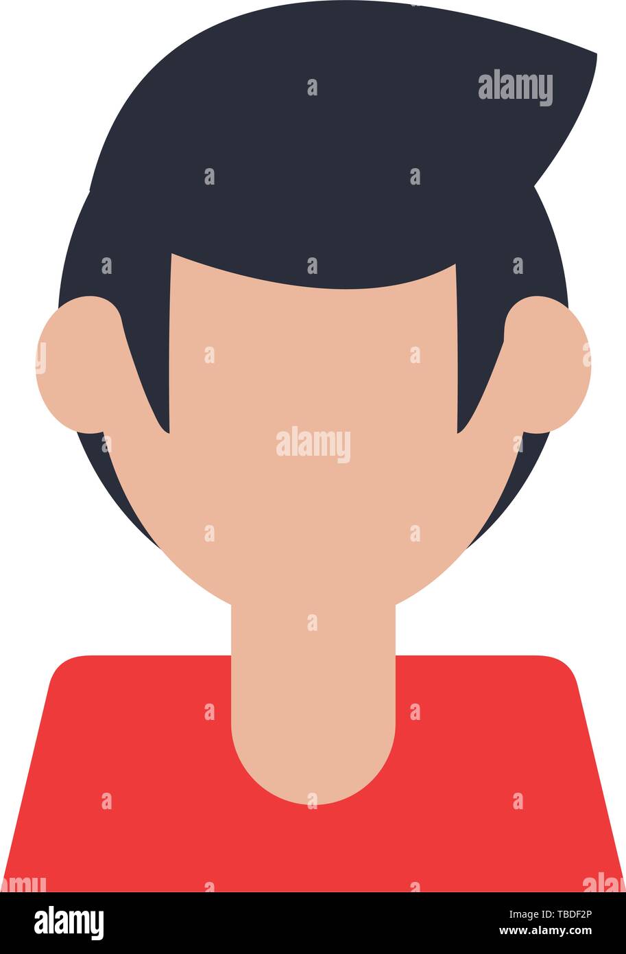 Faceless man avatar profile isolated Stock Vector Image & Art - Alamy