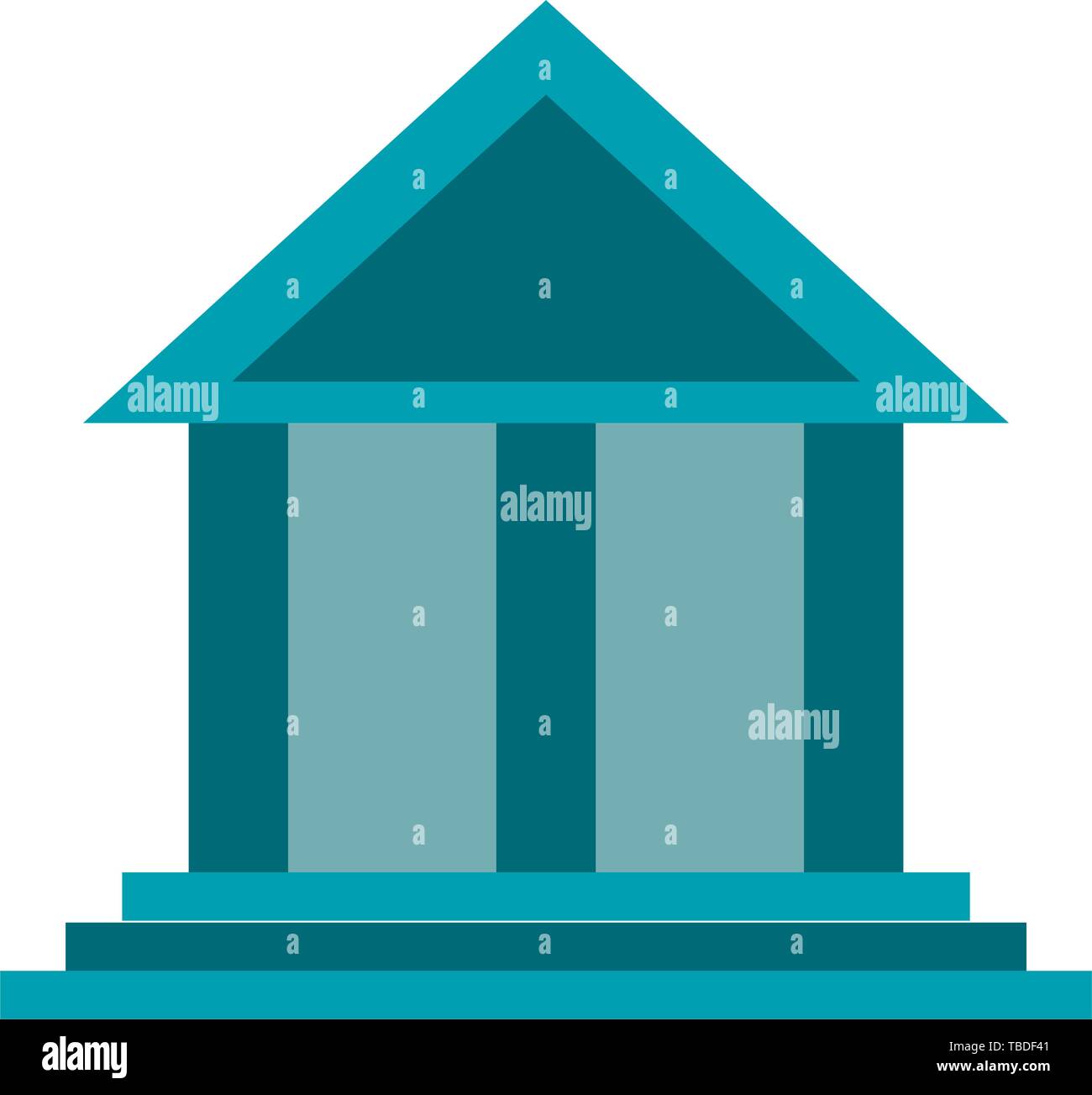 Bank building classic symbol isolated Stock Vector Image & Art - Alamy