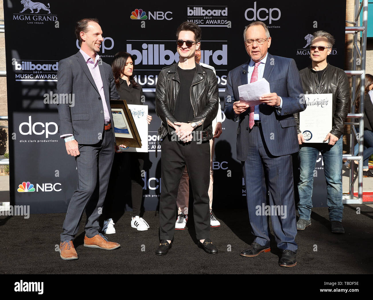 Panic! At The Disco lead singer Brendon Urie is honored with a key to ...