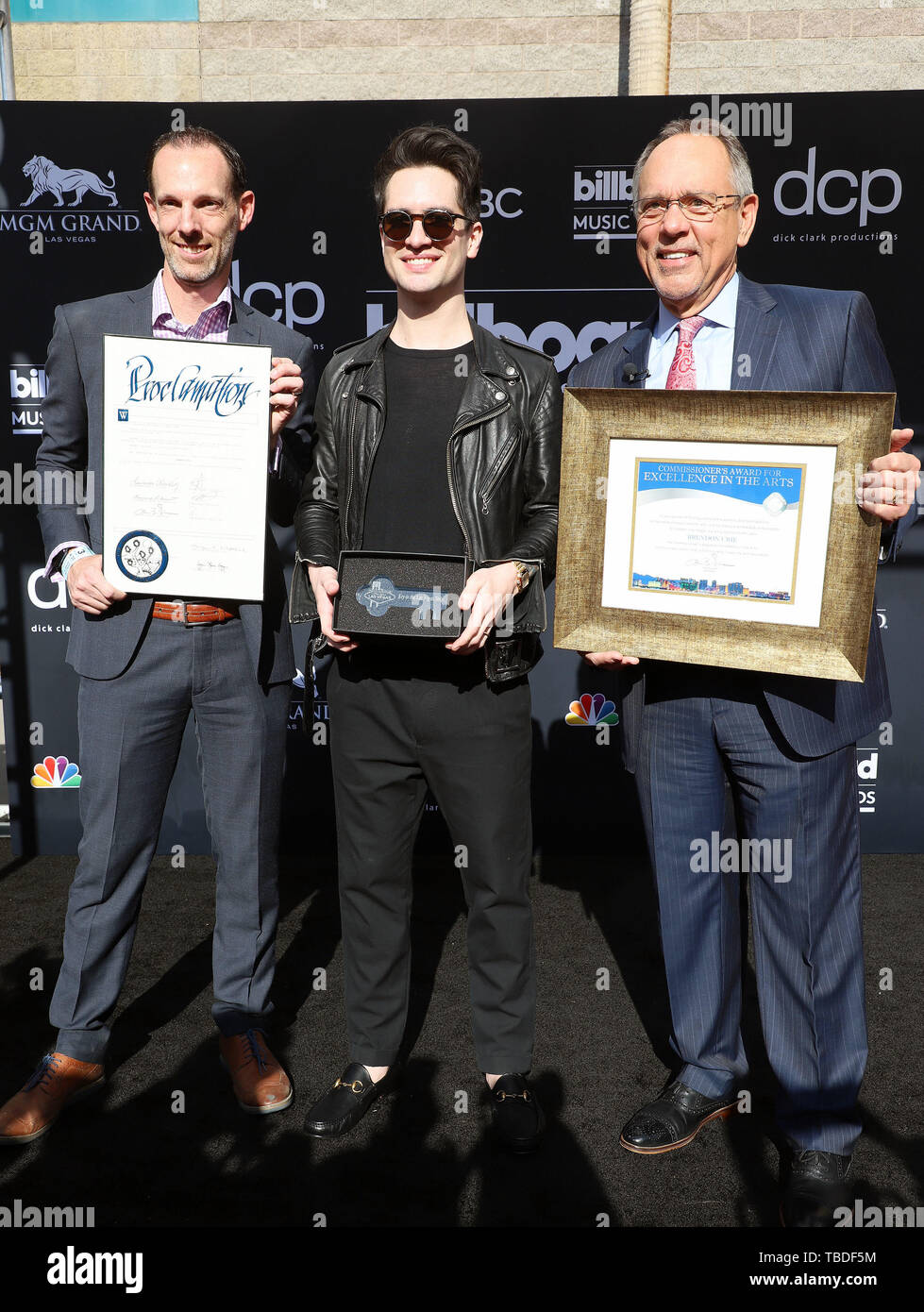 Panic! At The Disco lead singer Brendon Urie is honored with a key to ...