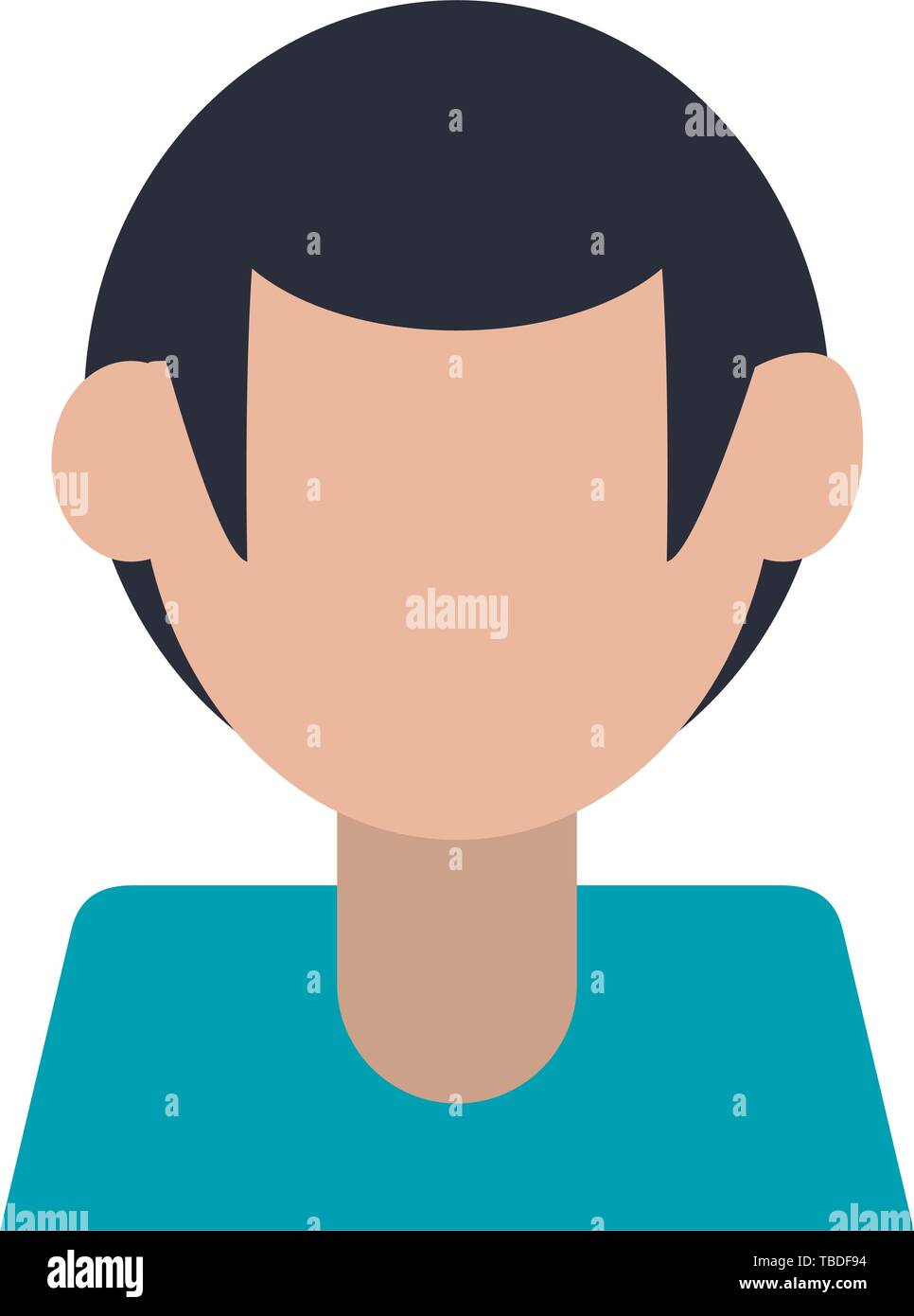Faceless man avatar profile isolated Stock Vector Image & Art - Alamy