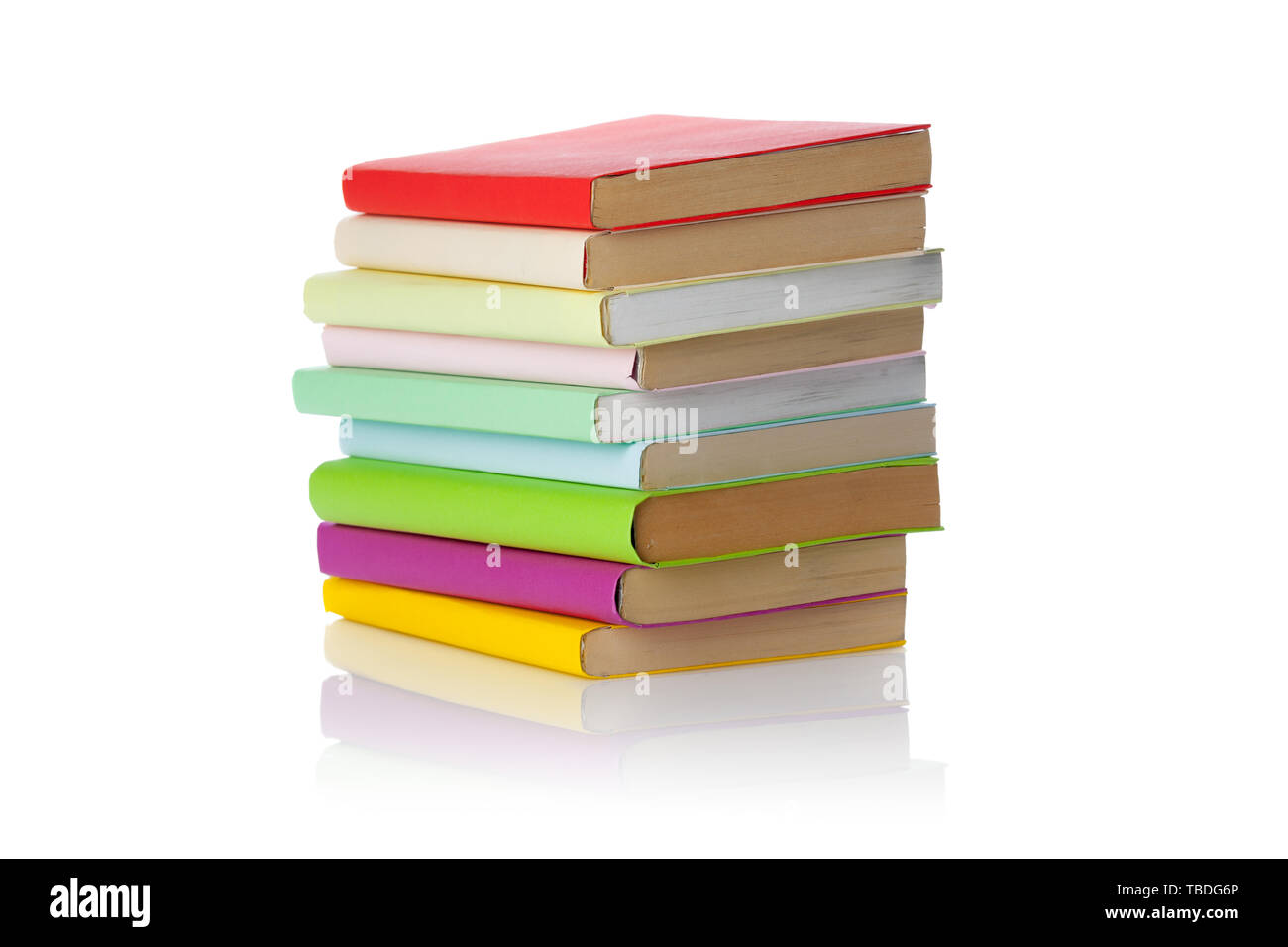 books isolated on white Stock Photo - Alamy