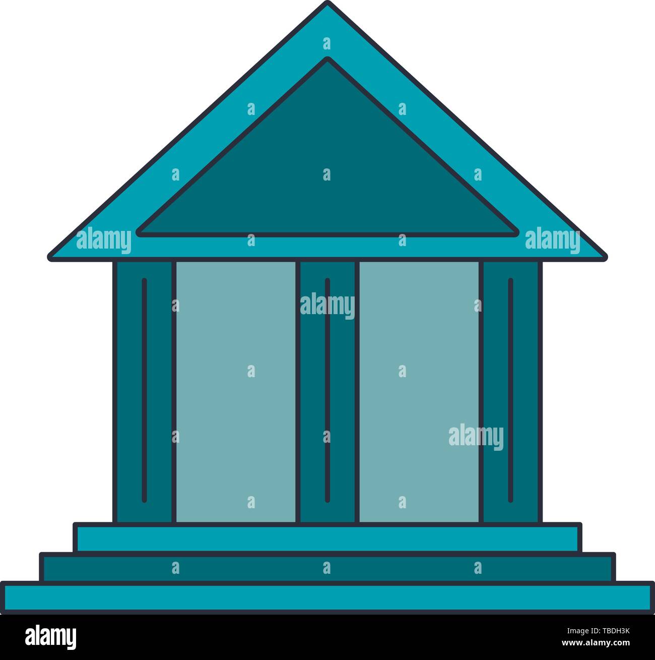 Bank building classic symbol isolated Stock Vector Image & Art - Alamy