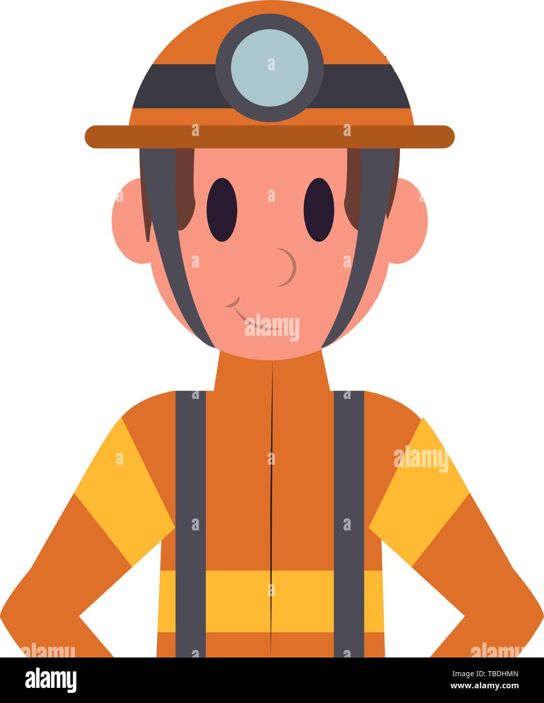 Firefighter professional character cartoon Stock Vector Image & Art - Alamy