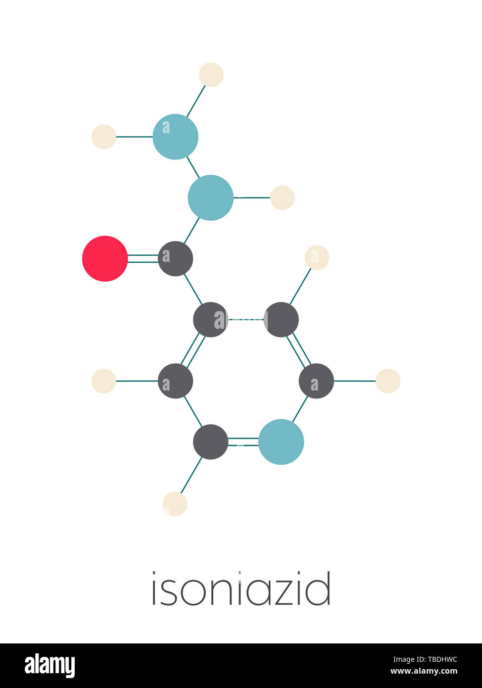Isoniazid (isonicotinylhydrazine, INH) tuberculosis antibiotic drug ...