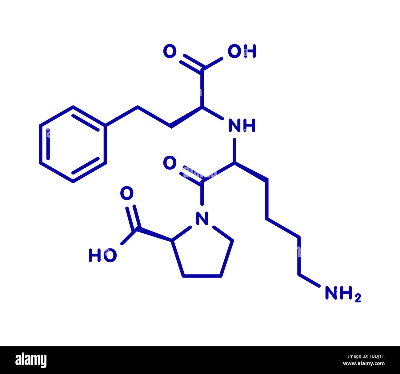 Lisinopril hypertension or high blood pressure drug (ACE inhibitor ...